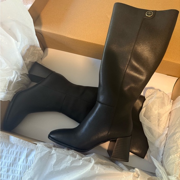 Coach | Shoes | Coach Shay Leather Boot Brand New Never Worn | Poshmark